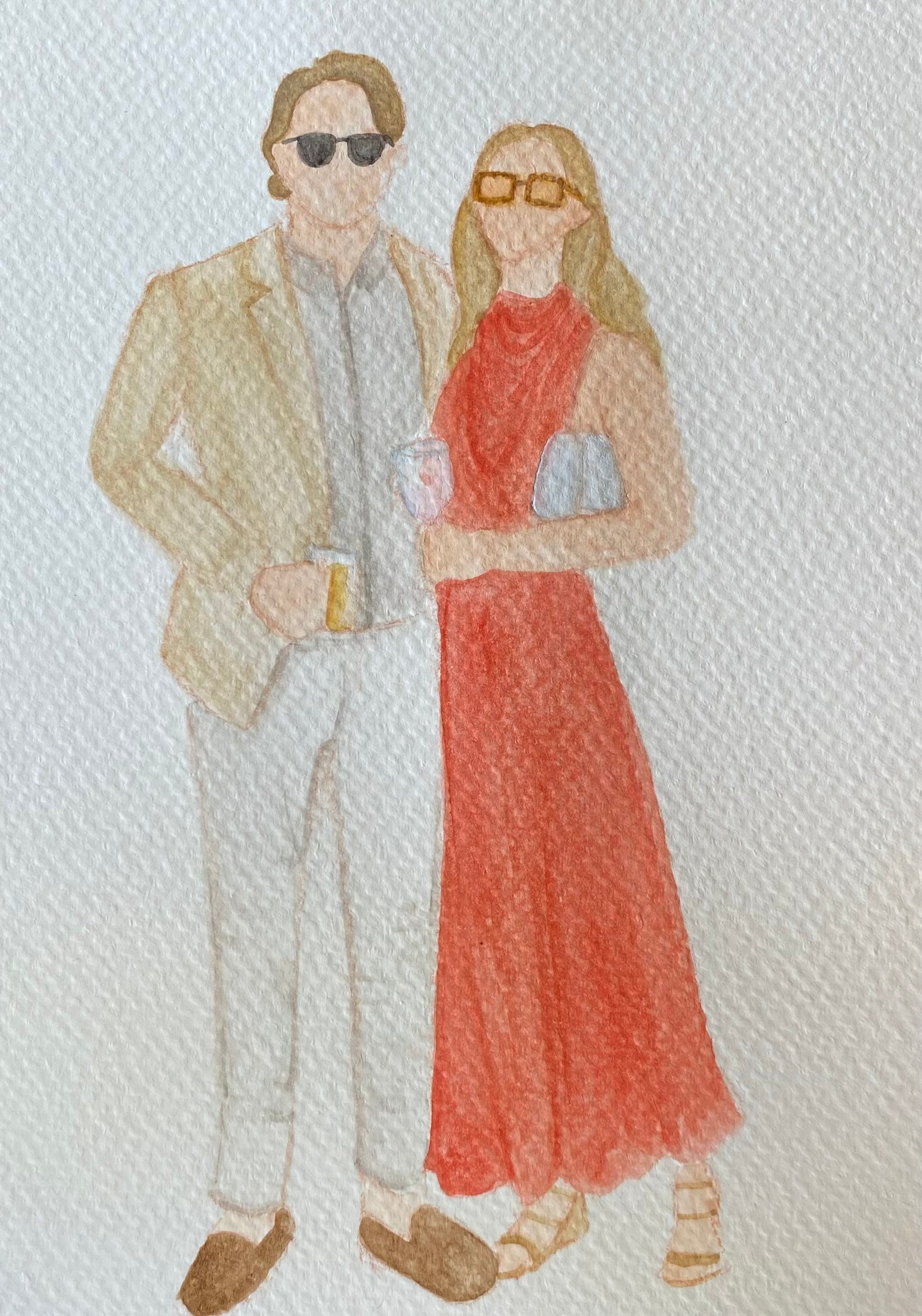 Watercolor Portraits – Delaney Nelson Design