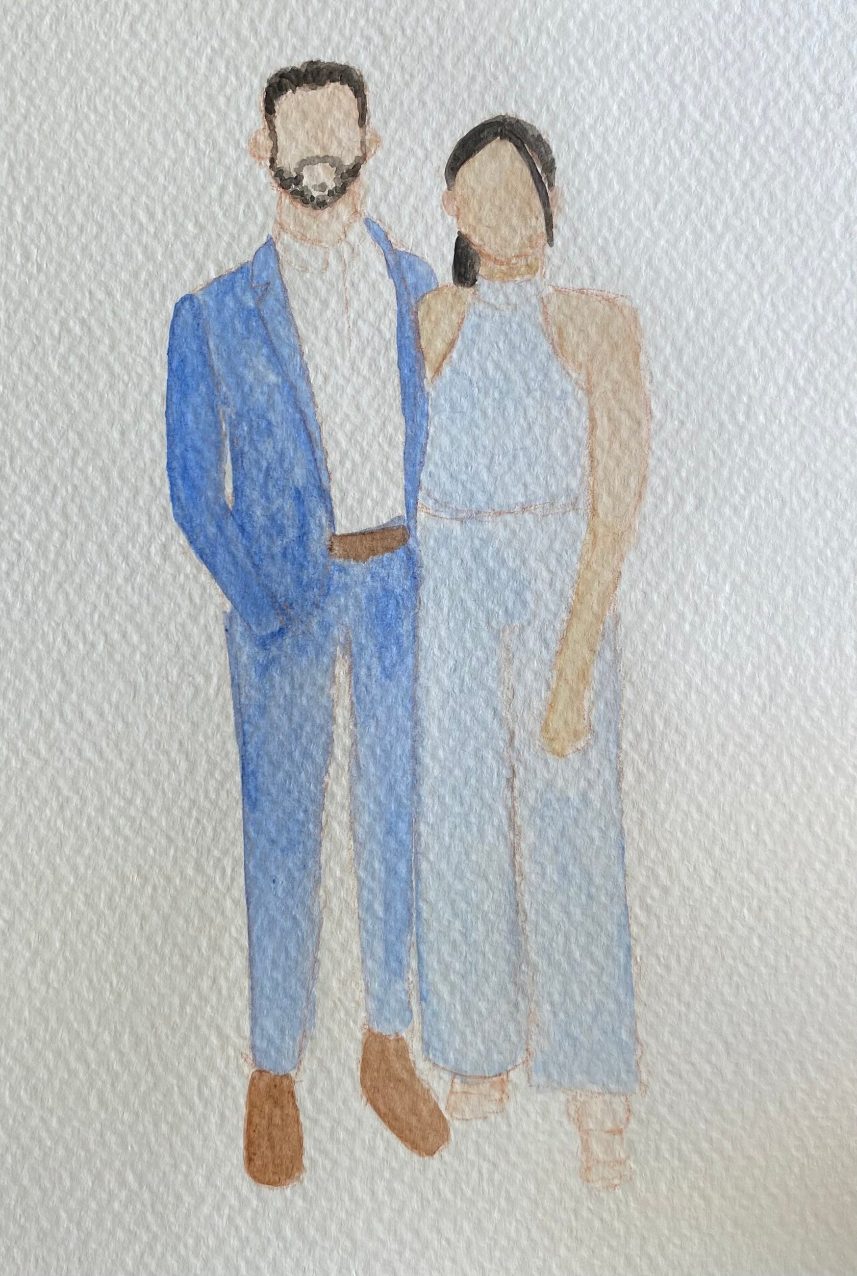 Watercolor Portraits – Delaney Nelson Design